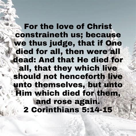 Constrained By The Love Of Christ