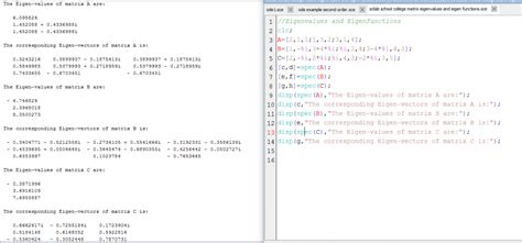 Eigenvalues And Eigenvectors In SCILAB BragitOff Com