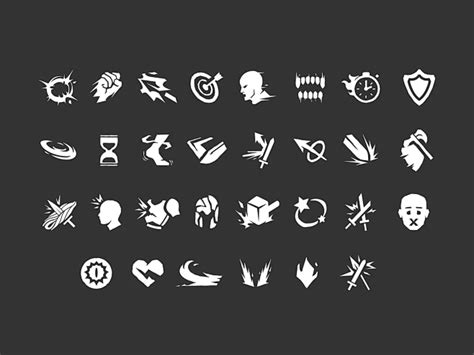 Rpg 幻想游戏图标设计游戏插图最小 Ui 向量 花瓣网