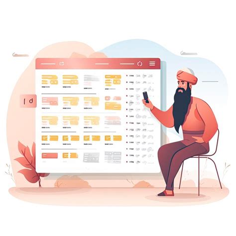 Premium Ai Image Minimalist Linguist Deciphering Ancient Scripts Flat Design Illustration On White