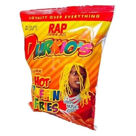 Rap Snacks Durkios Hot Fries Etsy