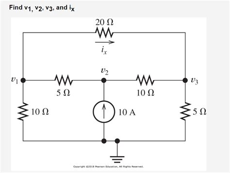 Solved Find V V V And Ix Chegg Com