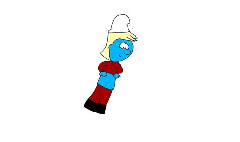 Smurfette Lifting Her Red Suit Up By Mmsnle314 On Deviantart