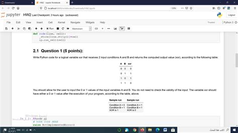 Solved Downloads х HW2 Jupyter Notebook X O Chegg com