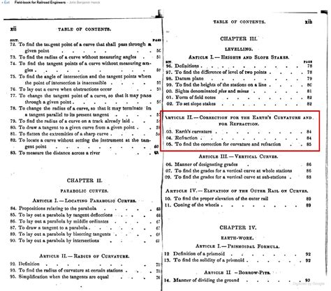 Curvature And Refraction In Surveying And Leveling Through History Old