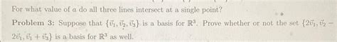 Solved Problem 3 Suppose That {vec V 1 Vec V 2 Vec V 3} ﻿is