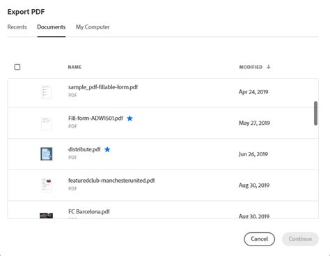 Using Adobe Acrobat Export PDF