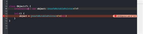 Swift Syntax Error When Creating Unsafe Generic Pointer Generic
