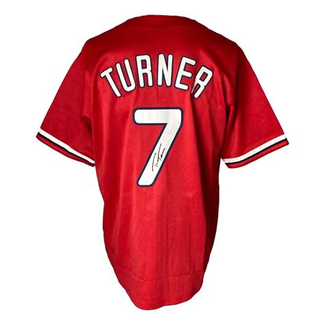 Trea Turner Signed Jersey JSA Pristine Auction