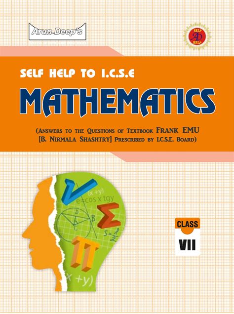 Arundeeps Self Help To Icse Frank Emu Mathematics For Class 7 Based