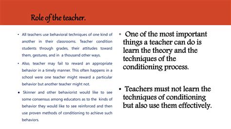 Behaviorism As A Philosophy Of Education Pptx