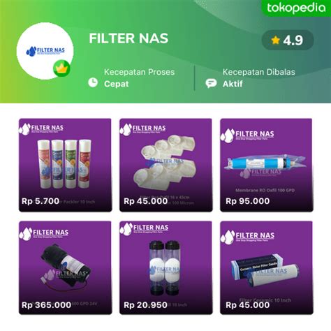 Toko Filter Nas Online Produk Lengkap And Harga Terbaik Tokopedia