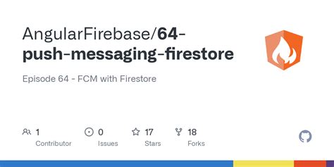 Github Angularfirebase64 Push Messaging Firestore Episode 64 Fcm With Firestore