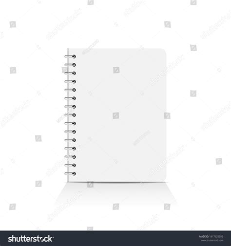 Blank Empty Notebook Mockup Design Template Stock Vector Royalty Free Shutterstock