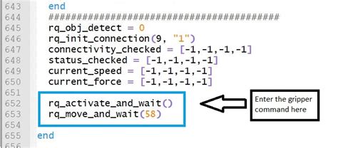 Sending Gripper Commands Via Socket Communication Robotiq