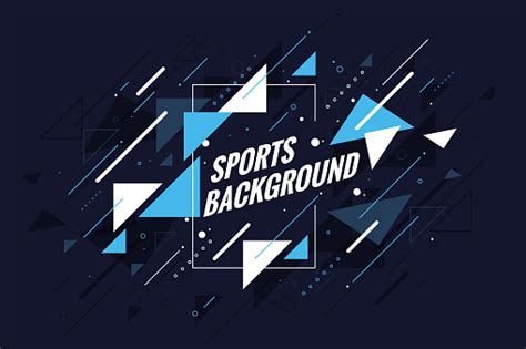 레트로 추상적인 기하학적 배경입니다 플랫 수치와 포스터 스포츠에 대한 스톡 벡터 아트 및 기타 이미지 스포츠 배경 주제