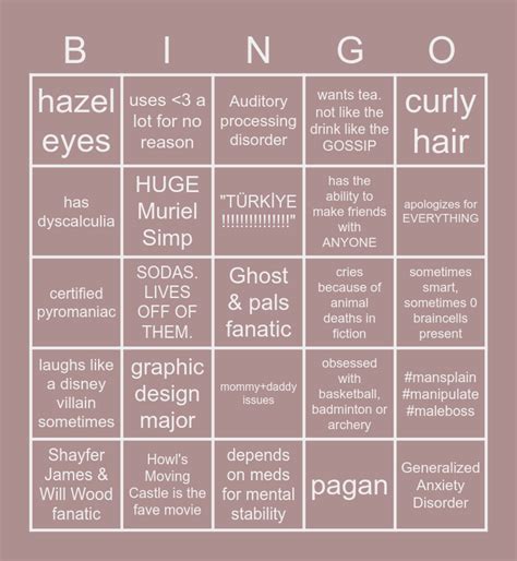 Isex Bingo Pt 2 Bingo Card