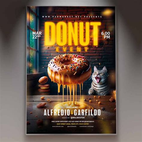 Donut Flyer Template Flyer Template Flyer Templates