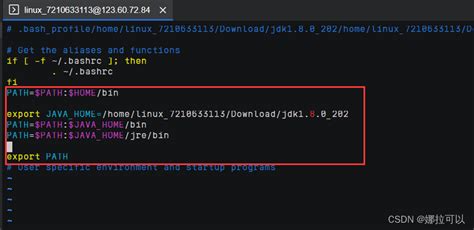 linux安装jdk8新手小白入门级配置环境步骤 csdn博客