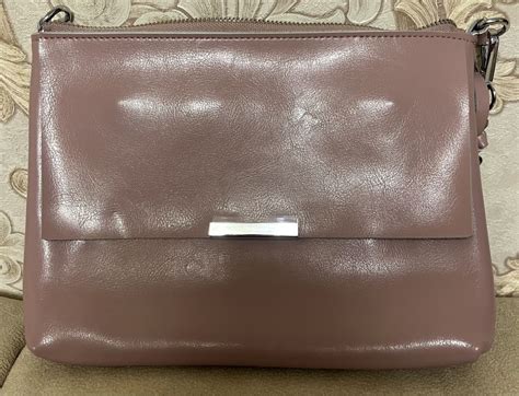 Кожаная сумка пудрового цвета 1 500 грн Шкіряні сумки Донецьк на Olx