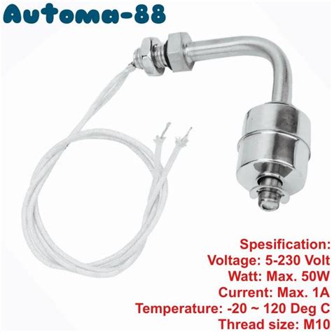 Jual Water Sensor Level Air Arduino Float Switch Stainless Steel Type L Shopee Indonesia