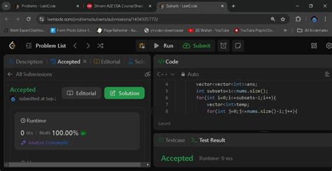 Ashish Kumar Gupta On Linkedin Learningjourney Dsa Bitmanipulation Subsets Webdevelopment