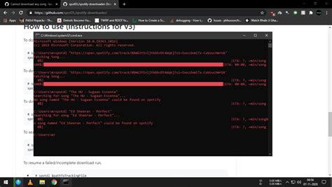 Cannot Download Any Song · Issue 971 · Spotdlspotify Downloader · Github