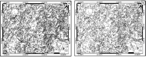 A Automatic Extraction Lineament Map Result To The Superposition Of Download Scientific