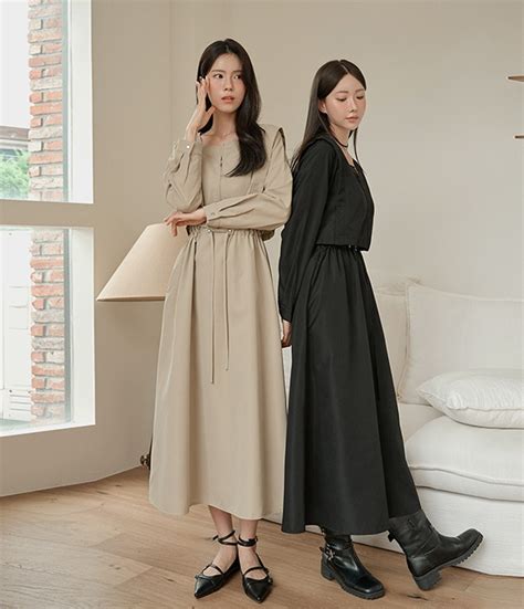 리리앤코 무료배송 체노프딘 스트링 집업 롱 원피스신상 원피스 롱원피스 긴팔롱원피스 긴팔원피스 집업롱원피스 스트링원피스 코디 빅사이즈 하객룩 자체제작 리리앤코