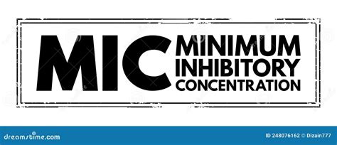 Mic Minimum Inhibitory Concentration Lowest Concentration Of A