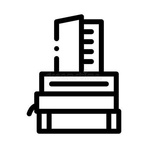 Stack Of Books Icon Vector Outline Illustration Stock Vector Illustration Of Publication