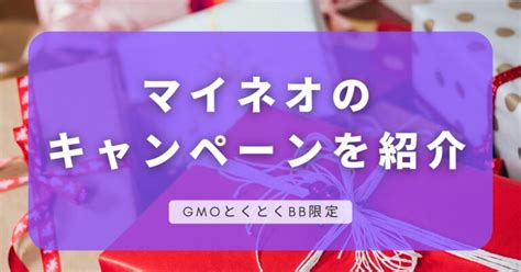 Mineo（マイネオ）のgmoとくとくbb限定特典について紹介！