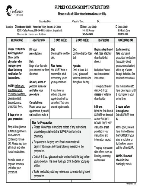 Fillable Online Suprep Colonoscopy Instructionssutter Health Fax Email