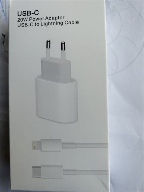 Oplader 20w Usb C Incl 1m Lightning Kabel Snellader Quick Charge Geschikt Voor Bol