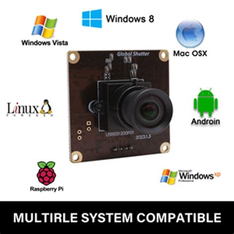 ELP MP Color Global Shutter USB Camera No Distortion Lens High Frame Rate Fps Full HD USB