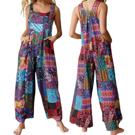 Women Rompers Hot Summer New Loose Linen Cotton Jumpsuit Sleeveless