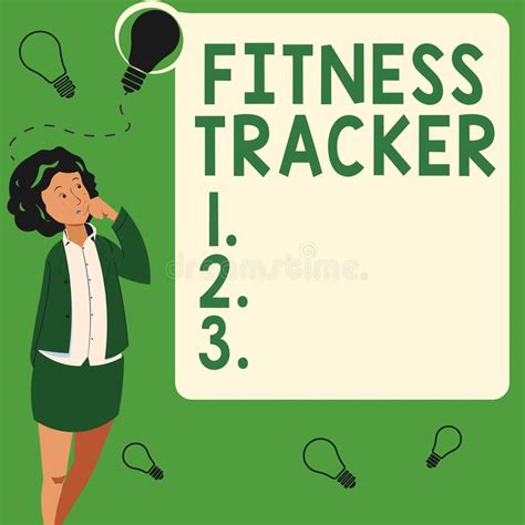Writing Displaying Text Fitness Tracker Business Concept A Monitoring Device That Records Any