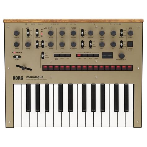 Korg Monologue Analogue Synthesizer Gold At Gear4music