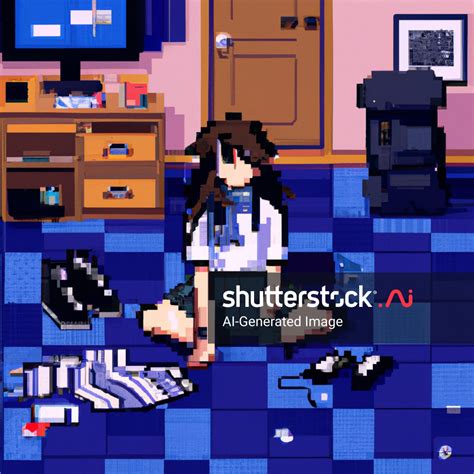 Hikikomori Girl Sitting On Floor Small Ai Generated Image 2266444699