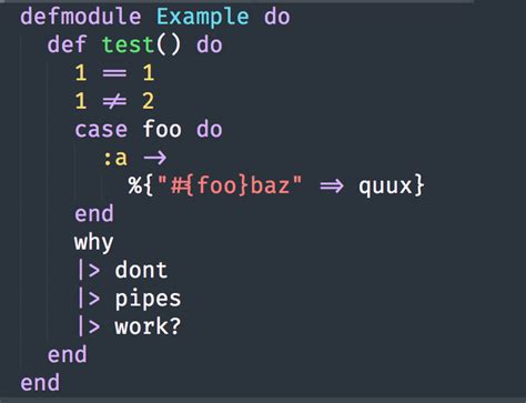 Does Not Support Ligature · Issue 138 · Elixir Editorselixir Tmbundle