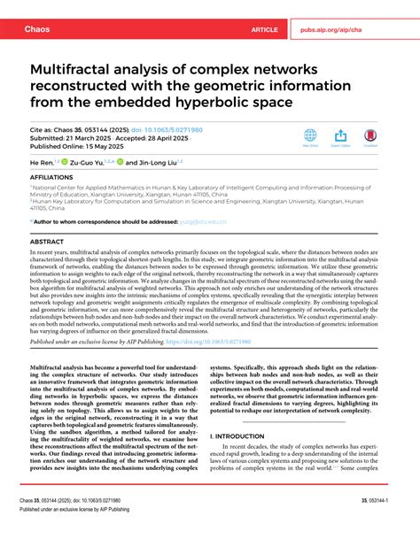 Multifractal Analysis Of Complex Networks Reconstructed With The Geometric Information From The