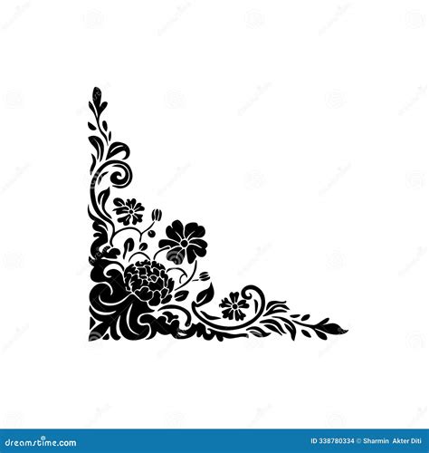 Classical Decorative Framework Stencil Cartoon Vector 17893939