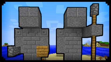 Minecraft How To Make A Statue Improved Version Youtube
