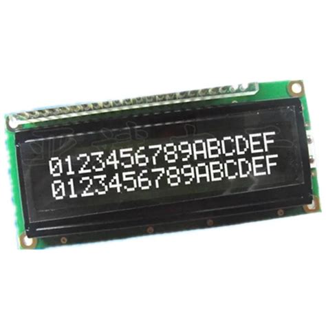lcd display module lcd1602a 16×2 white screen character dot matrix 1602 blacklight black