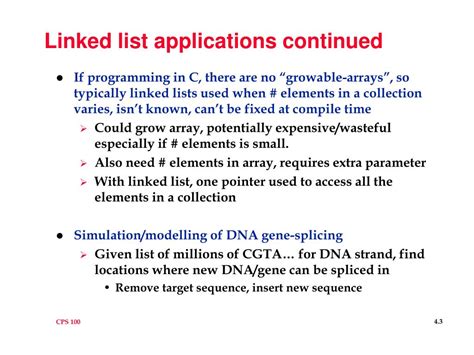 ppt understanding linked lists implementation and applications powerpoint presentation id