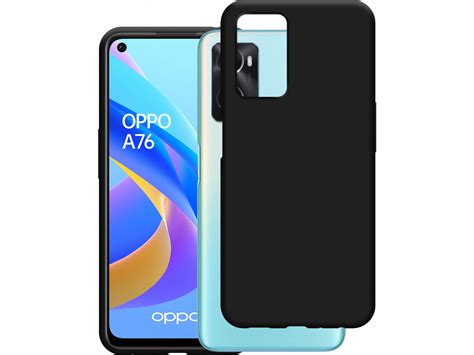 Zwart Rubberen Tpu Skin Case Oppo A Hoesje