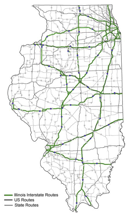 Us Interstate System Map Routes