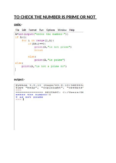 To Check The Number Is Prime Or Not Computer Science Hl To Check The Number Is Prime Or Not