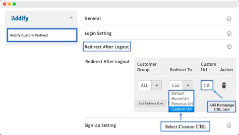 Magento Redirect To Homepage How To Set Redirect To Custom Page