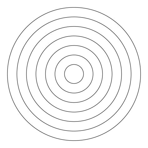 polar rede do 6 concêntrico círculos círculo diagrama dividido em